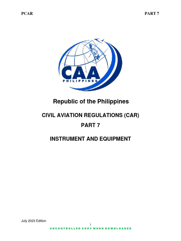 PCAR PART 7 - Instrument-And-Equipment | PDF | Flight Recorder ... PCAR PART 7 - Instrument-And-Equipment | PDF | Flight Recorder ...