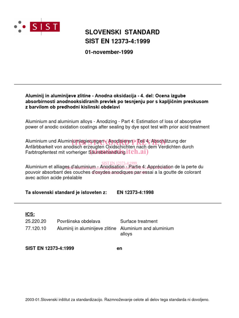 Sist en 12373 4 1999 | PDF