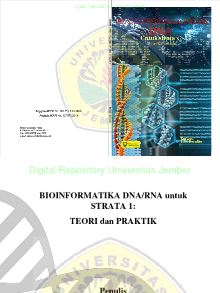 FKIP - BOOK - Bioinformatika DNA RNA Untuk Strata - KUSWATI | PDF
