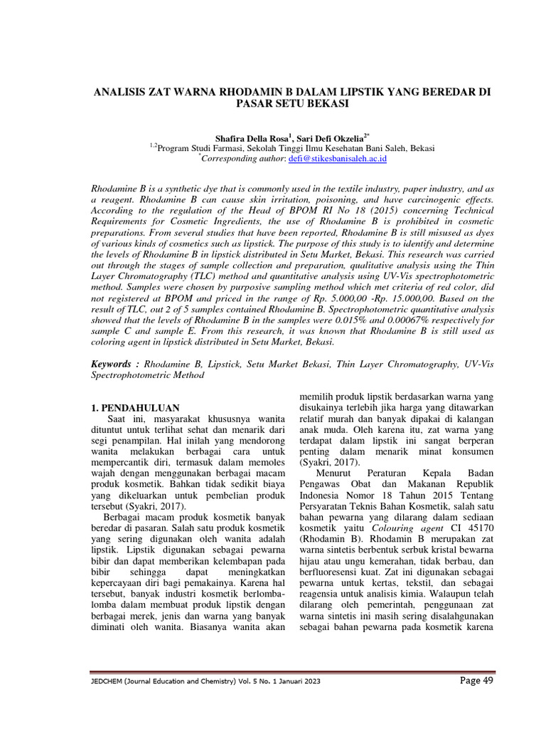 Ok Lips | PDF | Chemistry | Analytical Chemistry