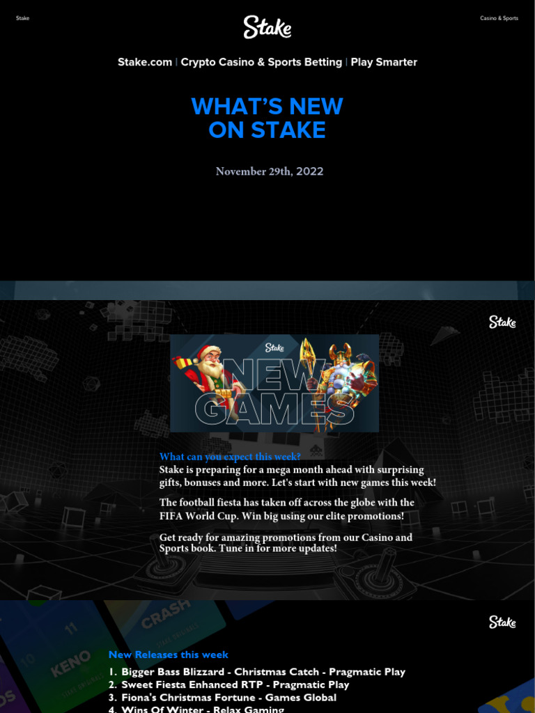 Whats New On Stake | PDF | Slot Machine