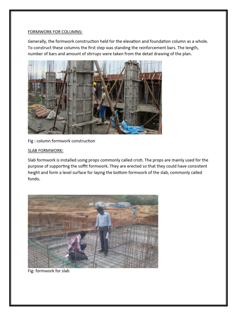 Formwork For Columns | PDF | Beam (Structure) | Bending