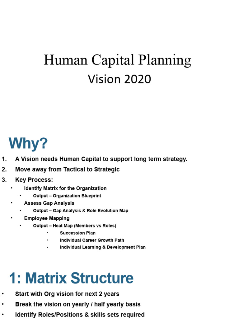Human Capital Planning | PDF