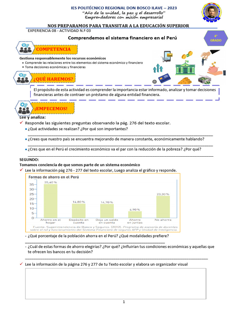 Exp8 - Act 3 - 4° CCSS | PDF | Iniciativa empresarial | Economias