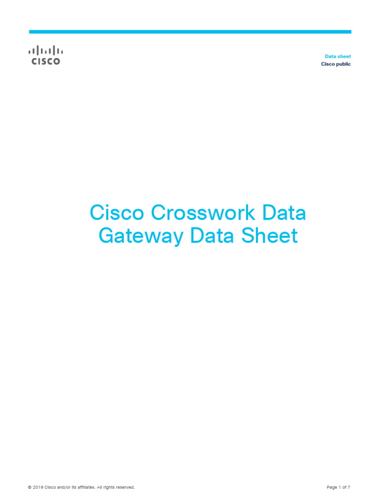 datasheet-c78-743287 | PDF | Computer Network | Cloud Computing