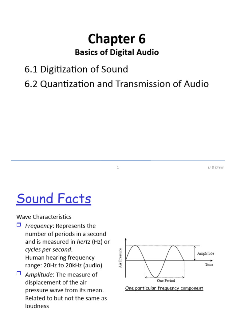 Chapt 06 | PDF | Sampling (Signal Processing) | Sound