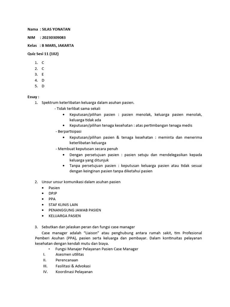 Tugas Dr. Djoni Sp. B Pertemuan 11 Dan 12 | PDF