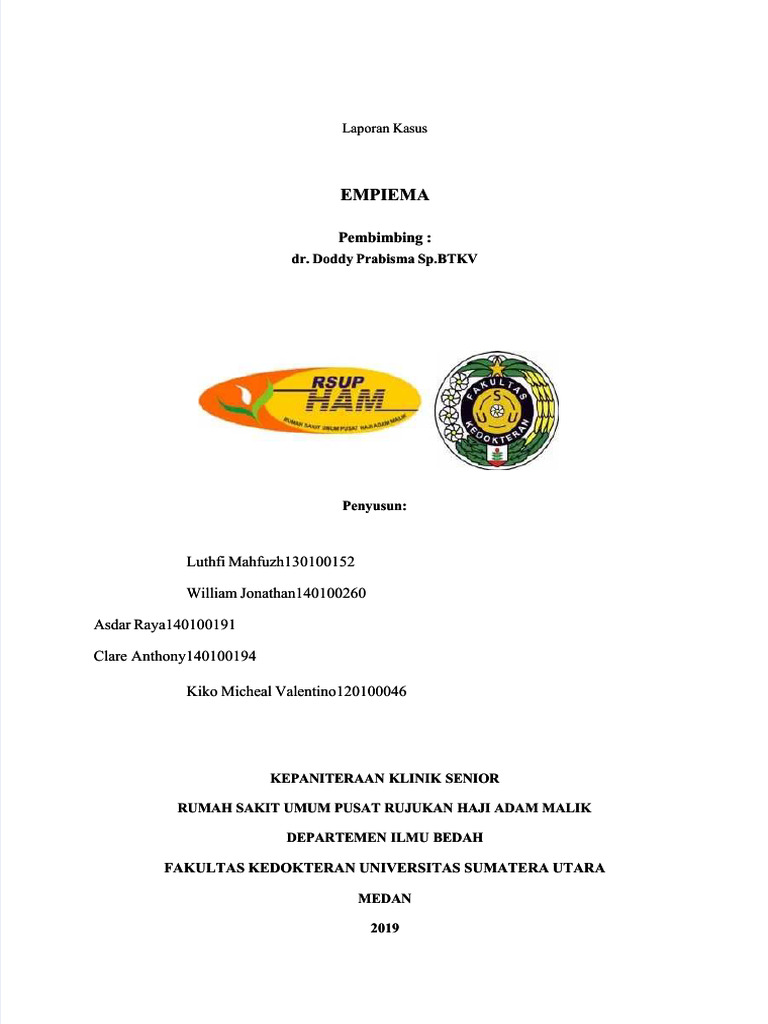 PDF Lapkas Empiema - Compress | PDF