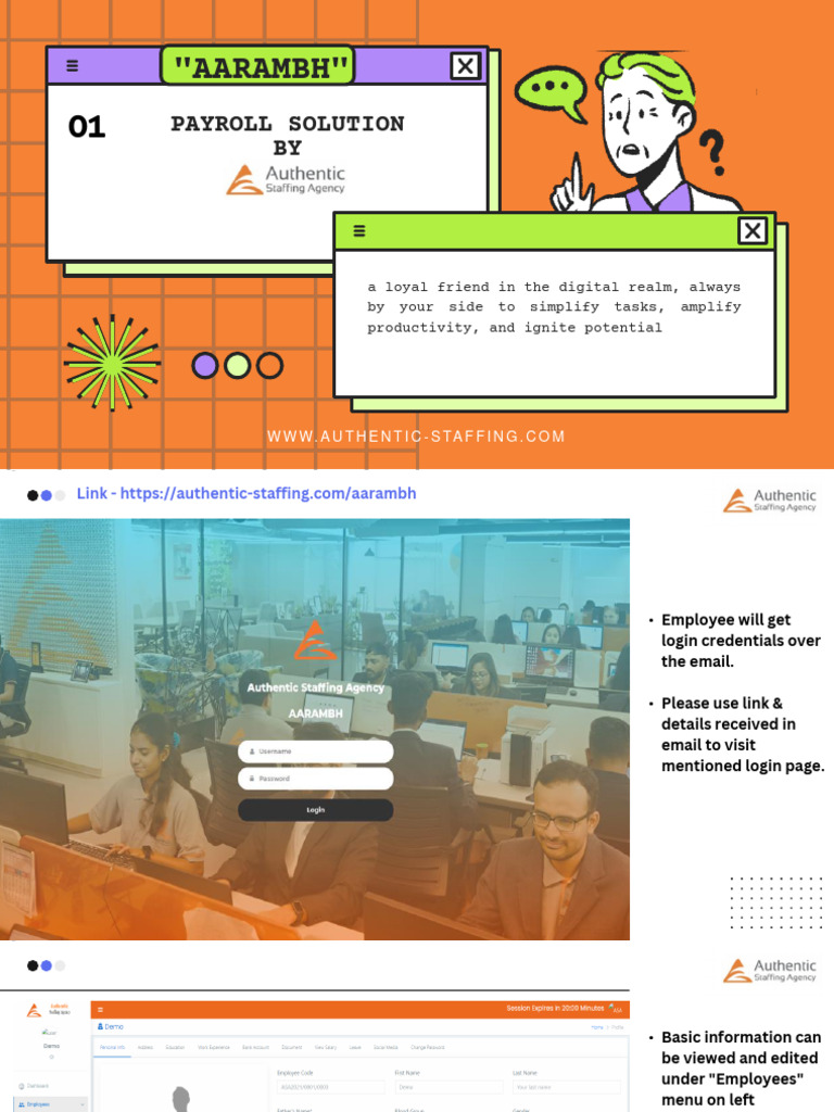 Aarambh Payroll System Guide | PDF | Payroll | Computing