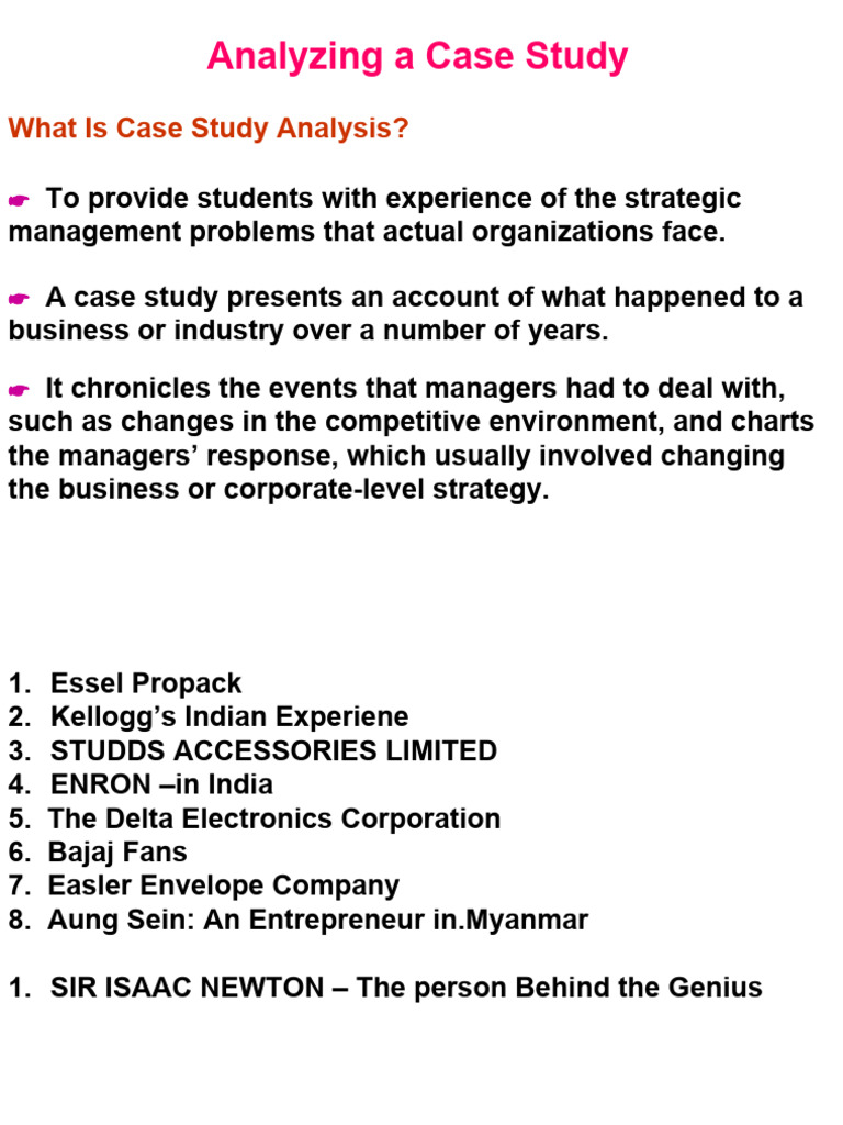 What Is Case Analysis | PDF