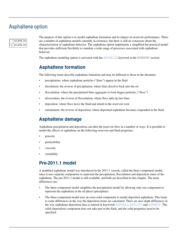 Asphaltene Eclipse | PDF | Petroleum Reservoir | Porosity