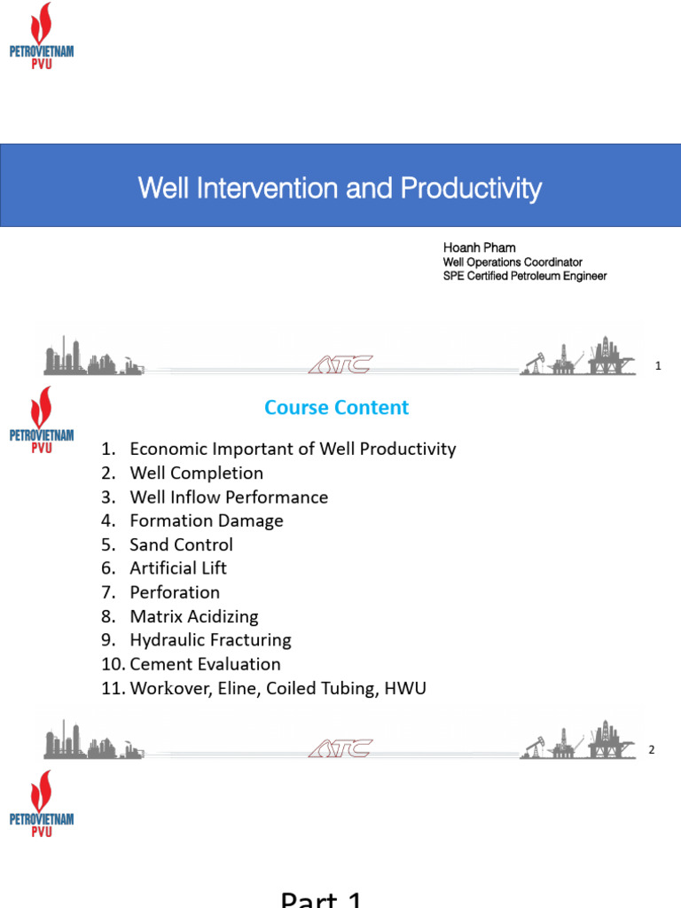 Well Intervention and Productivity - Part 2 | PDF