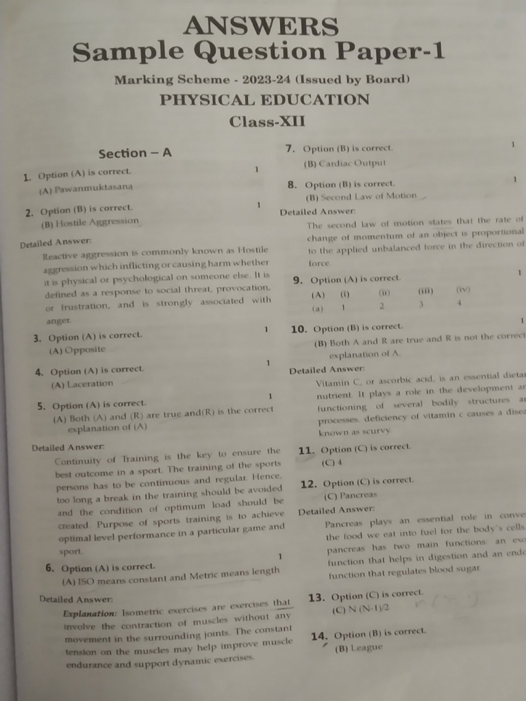 Sample Question Paper - 1 | PDF