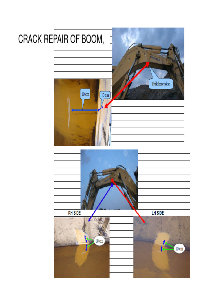 Crack Repair Of Boom Pdf Welding Construction