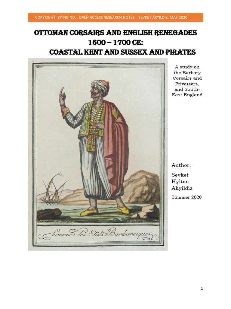 Ottoman Corsairs and English Renegades 1600 To 1700 - Coastal Kent and ...