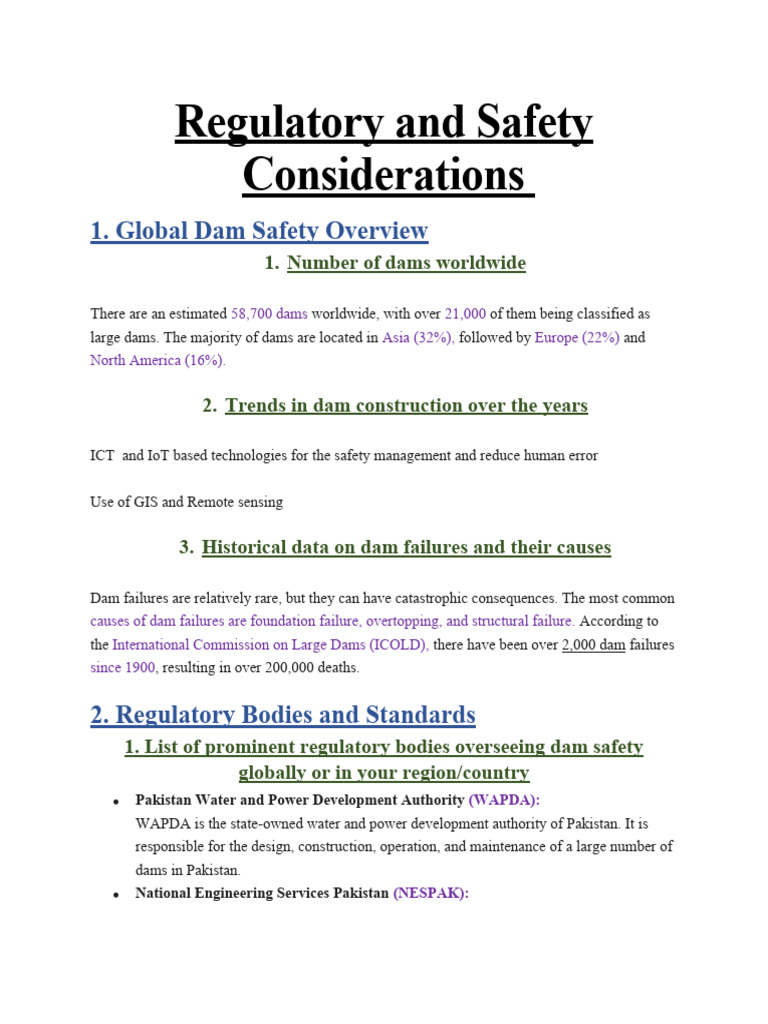 Regulatory and Safety Considerations Slide | PDF
