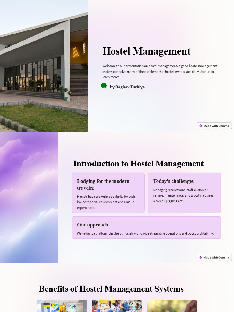 Hostel Management | PDF