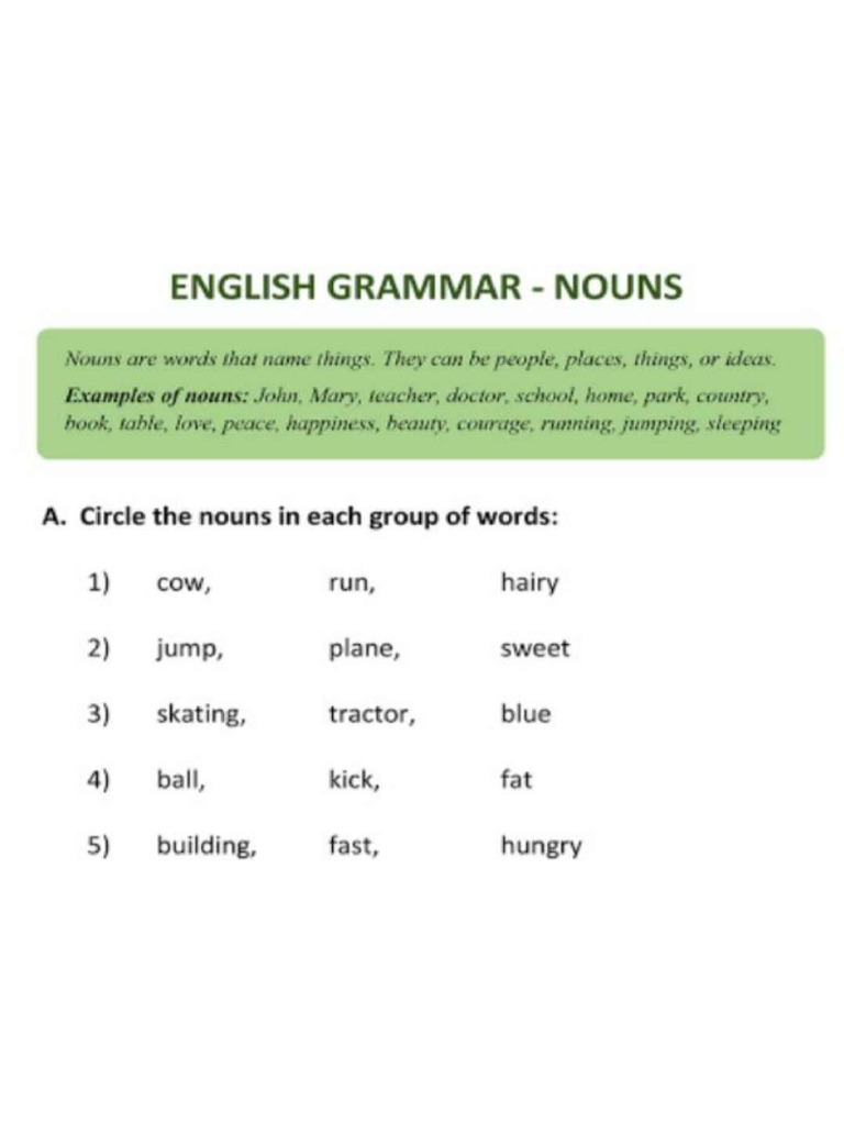 English Diwali Vacation Homework | PDF