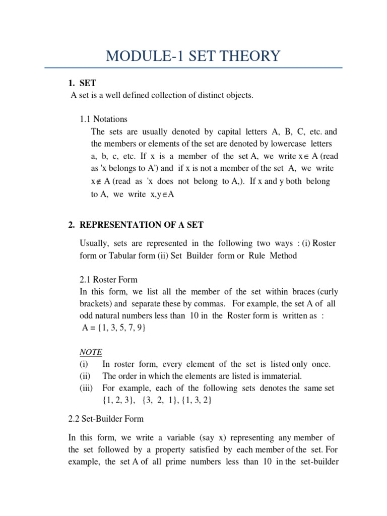 Module 1 Notes | PDF