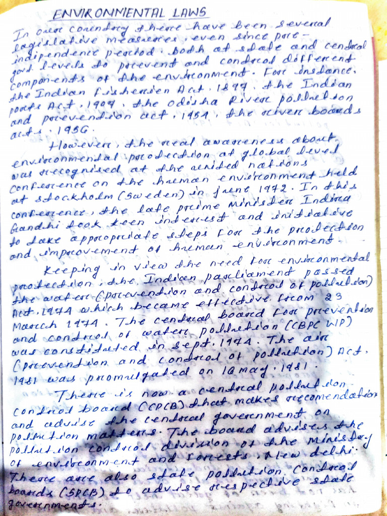 Env Laws | PDF