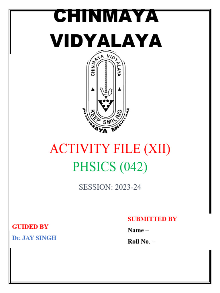 Physics Activity File | PDF