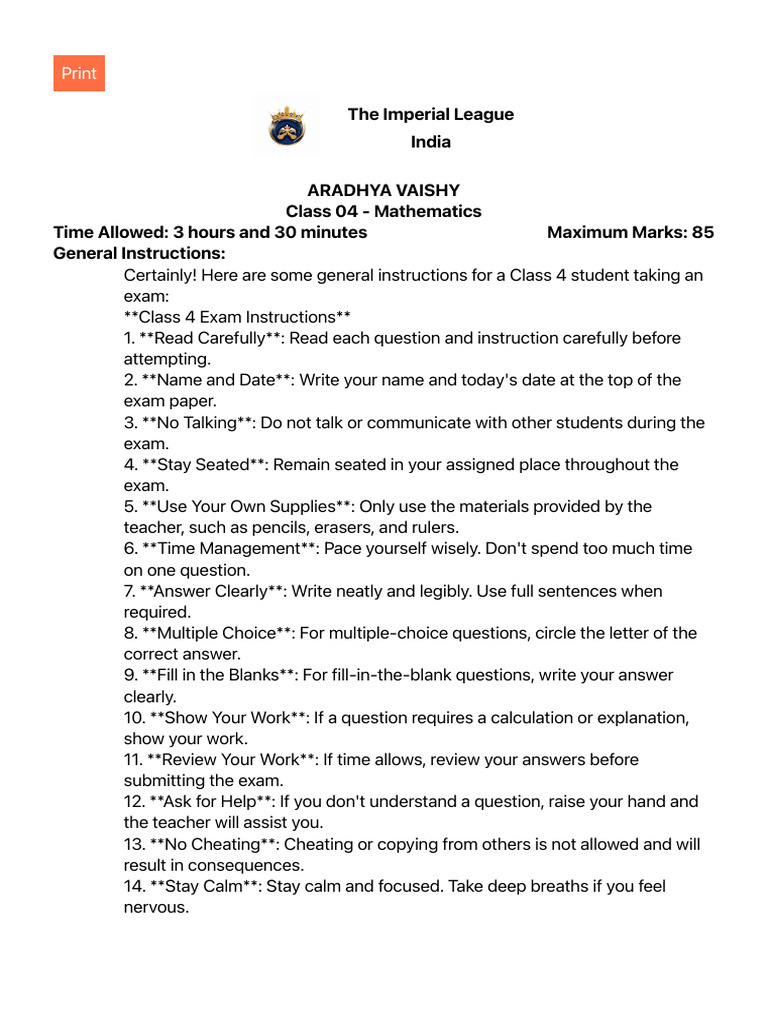 Print Question Paper 2 | PDF | Rupee | Multiple Choice