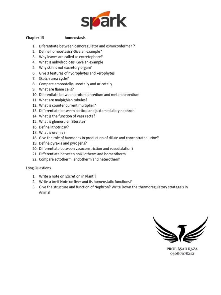 Biology Part 2 Short Question | PDF | Nervous System | Nerve