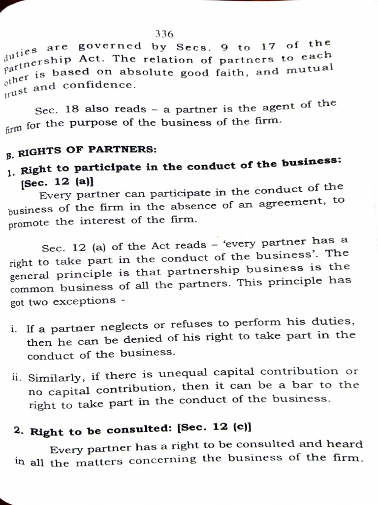 Partnership Rights & Duties Guide | PDF | Partnership | Interest