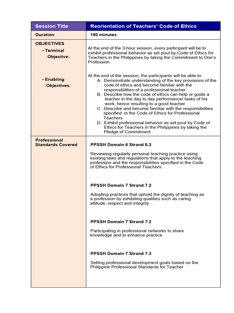Upholding Teacher Ethics and Dignity | PDF | Teachers | Learning