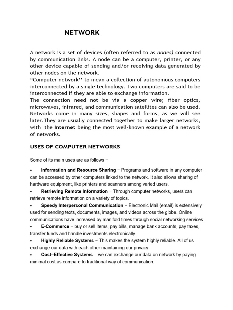Networking Part 1 | Download Free PDF | Computer Network | Local Area Network