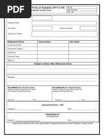 Employee Internal Transfer Form | PDF