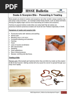 Awareness Safety Talk SNAKE HAZARDS | PDF | Snake | Venomous Snakes