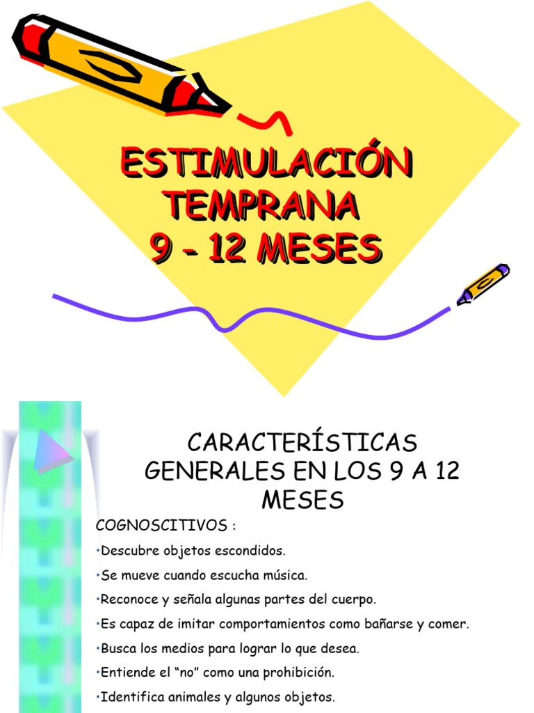 Estimulación Temprana 9-12 Meses | PDF