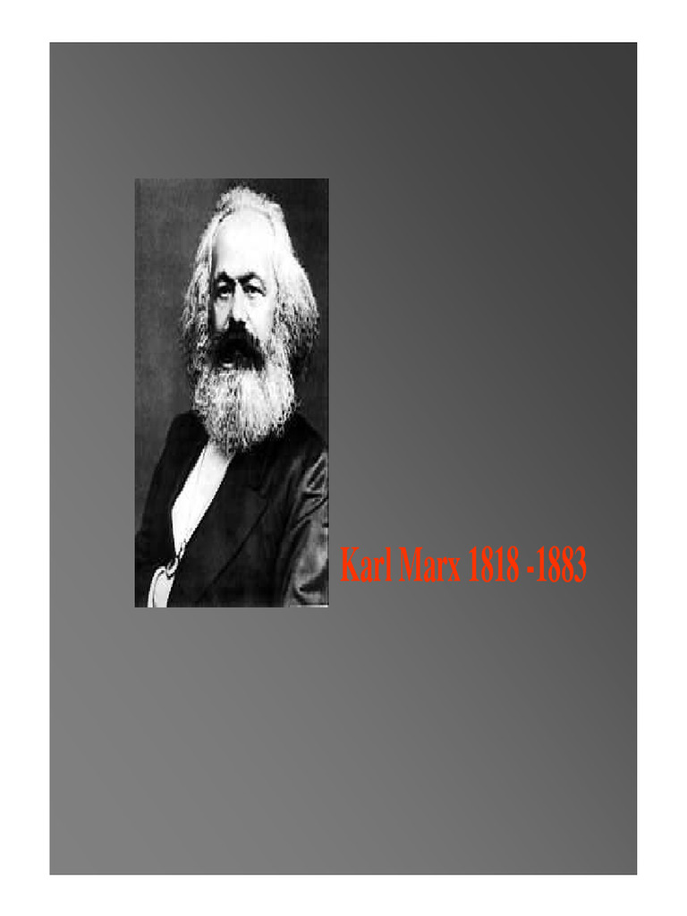 Karl Marx | PDF | Karl Marx | Sociologia