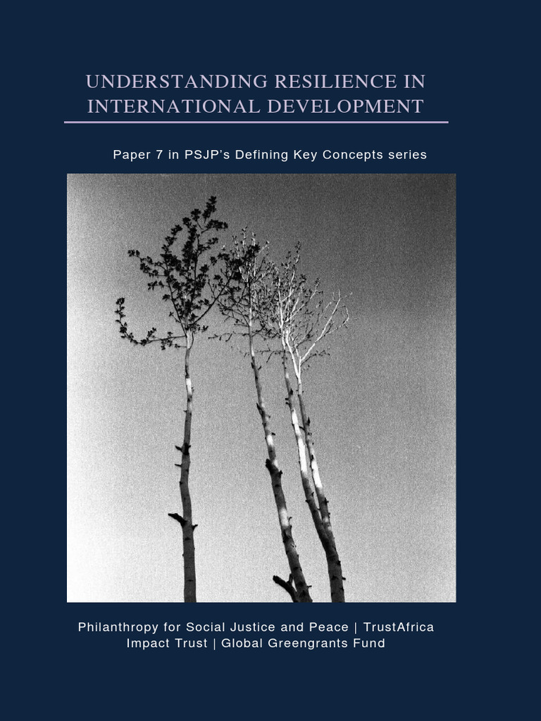 Understanding Resilience in International Development Aug 2022 | PDF