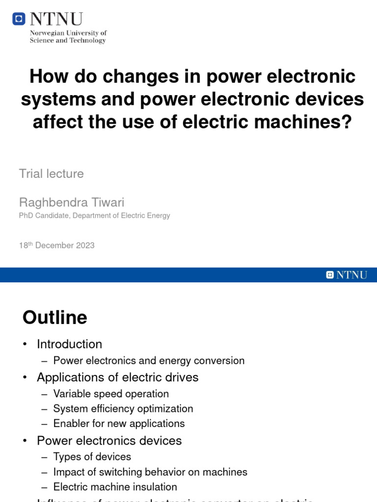 How Do Changes in Power Electronic Systems and Power Electronic Devices ...