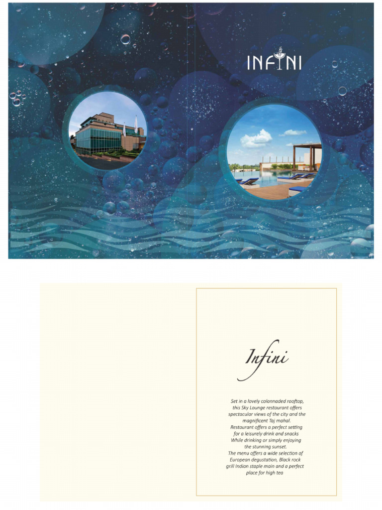 Infini Menu 2022 | PDF