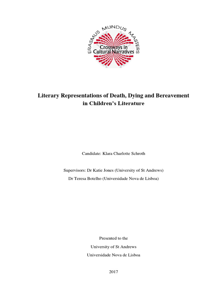 Dissertation Death Dying Bereavement Klara Schroth Pdf