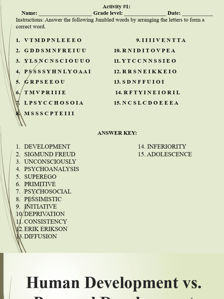 Introduction Stages of Human Development | PDF | Id | Humanistic Psychology