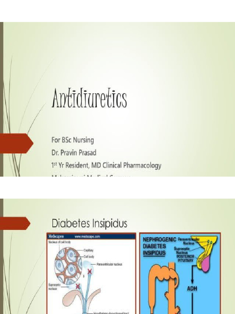 Anti Diuretics | PDF