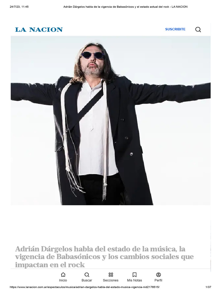Adrián Dárgelos Habla de La Vigencia de Babasónicos y El Estado Actual ...