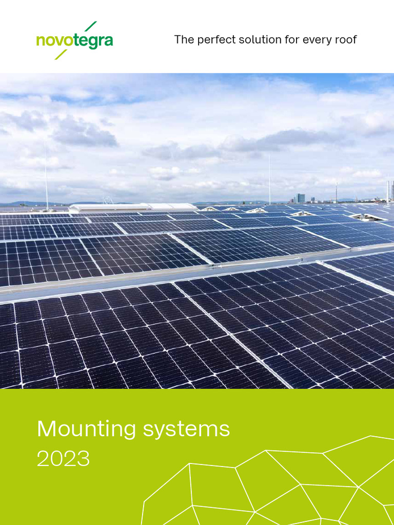 Novotegra Mounting System Catalog en | PDF | Roof | Photovoltaics