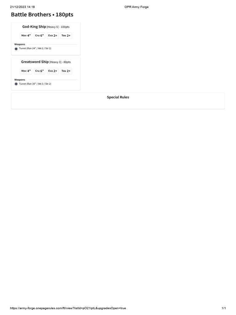 OPR Army Forge | PDF