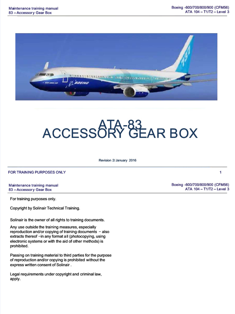 PDF Ata 83 Accessory Gear Box - Compress | PDF