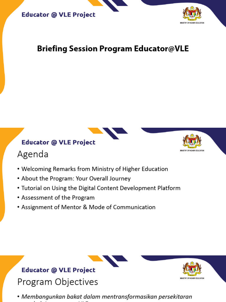 Briefing Phase II Educator@VLE | PDF | Computers