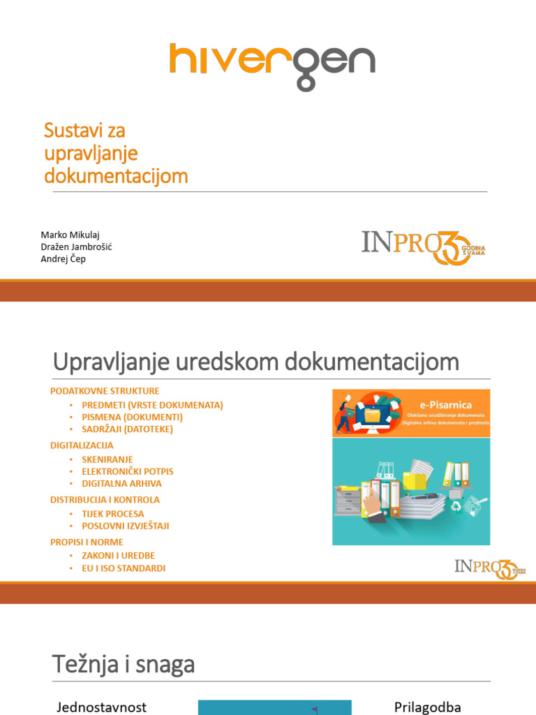 Hivergen - Sustav Za Upravljanje Dokumentacijom | PDF