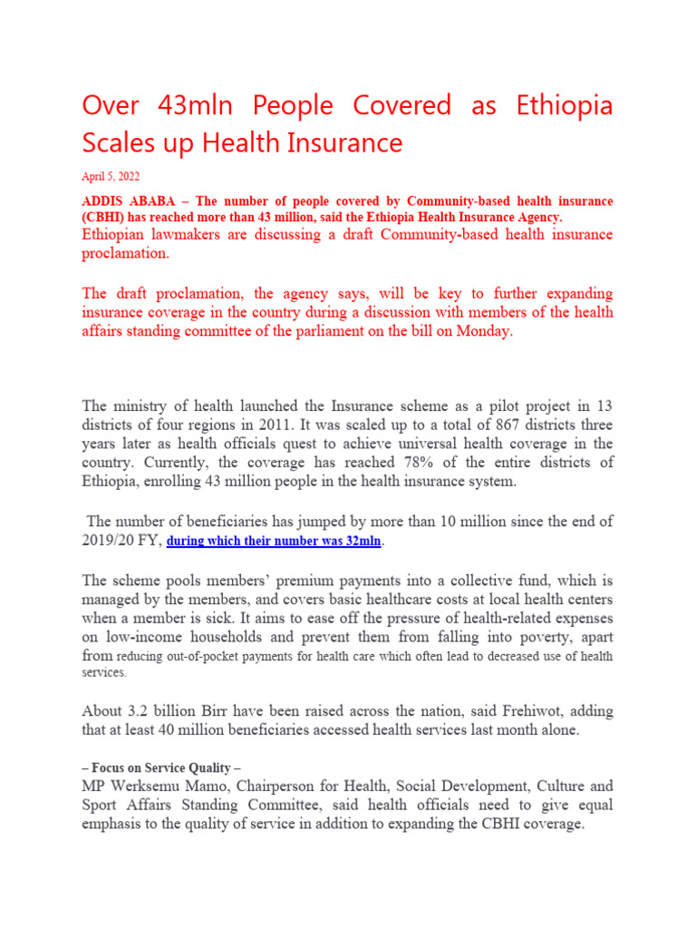 EHIA | PDF | Universal Health Care | Insurance