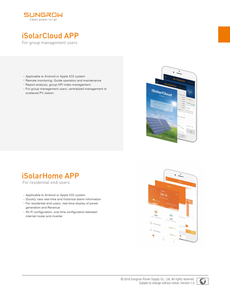 iSolarCloud APP | PDF