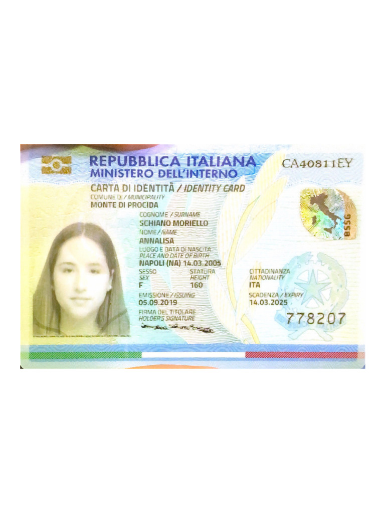 Carta Di Identitá | PDF