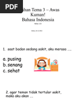 Modul Ajar Bahasa Indonesia - AWAS KUMAN, BAHASA INDONESIA BAB 3 KELAS 1 - Fase A | PDF